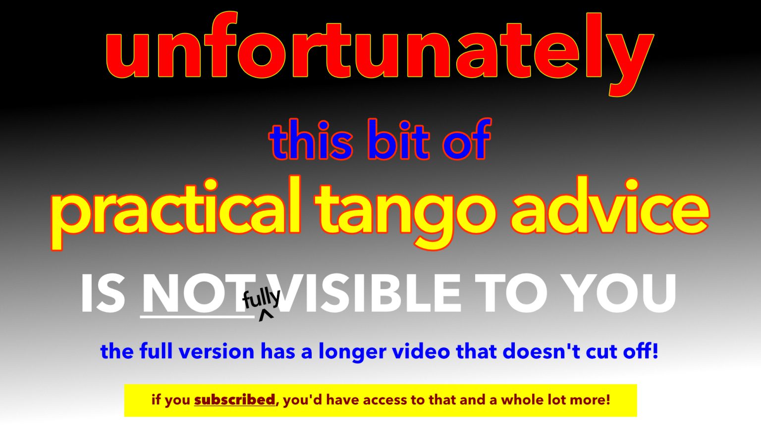 The ‘Italian’ Solution – Tango Topics